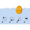 Brainstream Orange BeepEgg Basic Singing and Floating Egg Timer, Orange ...
