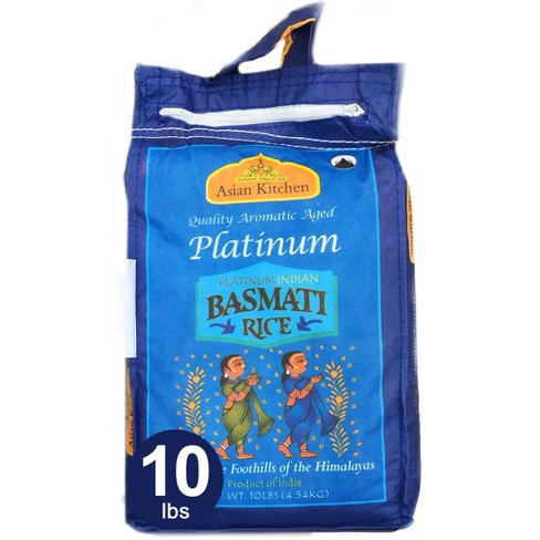 Asian Kitchen Platinum White Basmati Rice - 10lbs (4.54kg) - Rani Brand ...