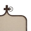Kate And Laurel Yitro Metal Framed Fabric Pinboard, 20x35, Bronze : Target