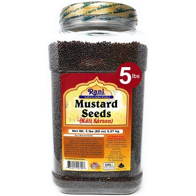 Mustard Seeds (black Kali Sarson) Whole - 20oz (1.25lbs) 567g - Rani ...