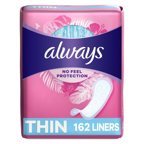 Always Dailies Thin Unscented Panty Liners - Regular - 162ct : Target