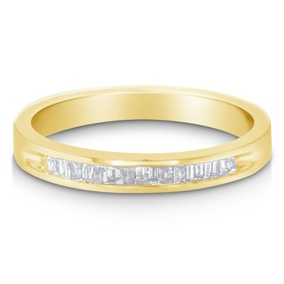 Haus of Brilliance 10K Yellow Gold over .925 Sterling Silver 1/5 Cttw ...