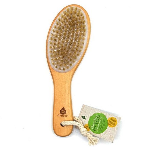 Pursonic Bath Body Brush With Lotus Wooden Handle : Target