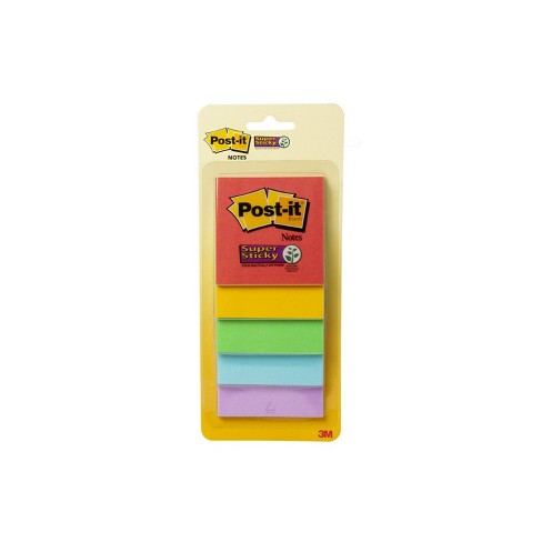 Post-it 5pk 3" X 3" Super Sticky Notes 45 Sheets/Pad - Marrakesh ...