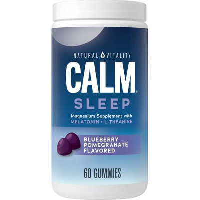 Natural Vitality Calm Sleep Gummies With Magnesium - Blueberry ...