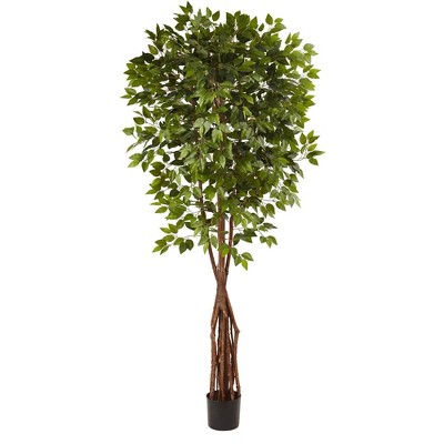 Nearly Natural 7.5-ft Super Deluxe Ficus Tree : Target