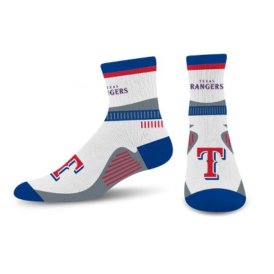 Mlb Texas Rangers Large Quarter Socks : Target