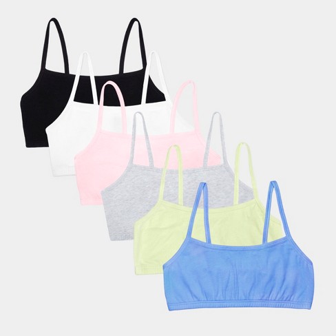 Fruit Of The Loom Women's Spaghetti Strap Cotton Sports Bra 6-pack ...