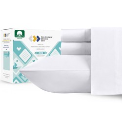 Sage Green Full Sheet Set - 100% Cotton Bed Sheets, 400 Thread Count ...