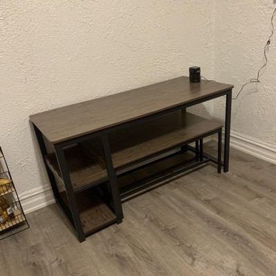 Costway 3 Pcs Dining Table Set For 4 Kitchen Dining Room Table & 2 ...