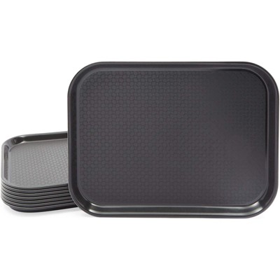 Okuna Outpost 8 Pack Plastic Cafeteria Serving Tray For Restaurant ...