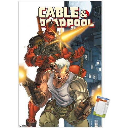 Trends International Marvel Comics Deadpool And Cable Unframed Wall ...