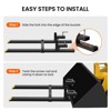 2000lbs Clamp on Pallet Forks, 43" Heavy Duty Fork Rack with Adjustable ...