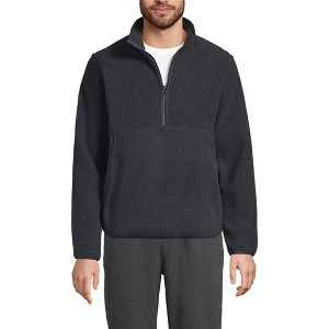 Lands' End Men's Tall Half Zip High Pile Fleece Pullover - Medium Tall ...