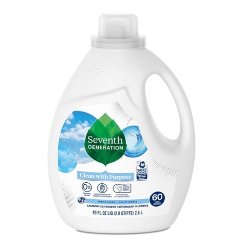 Seventh Generation Liquid Laundry Detergent - Free & Clear - 90 Fl Oz ...