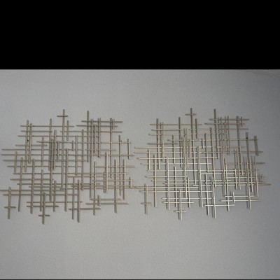 36"x30" Mid-century Metal Wall Décor Gold - Threshold™ : Target