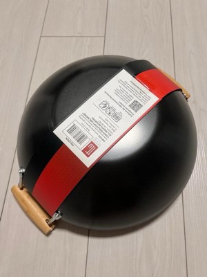 Infuse 14" Open Wok With Bamboo Stick Handle : Target