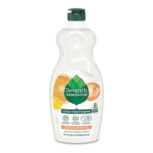 Seventh Generation Lemongrass & Clementine Dish Liquid Soap : Target