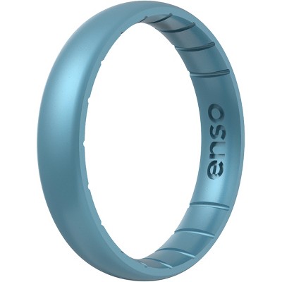 Enso Rings Thin Birthstone Series Silicone Ring - 6 - Blue Topaz : Target