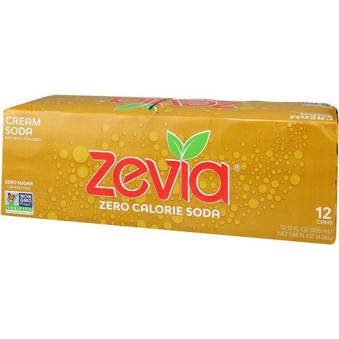 Zevia Zero Calorie Cream Soda - Case Of 2 - 12 Pk/12 Fl Oz : Target