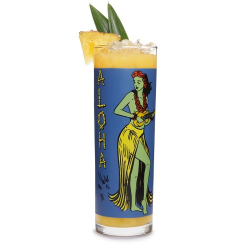 Libbey Tiki Kahiko Zombie Glass, Blue, 13.5-ounce, Set Of 4 : Target