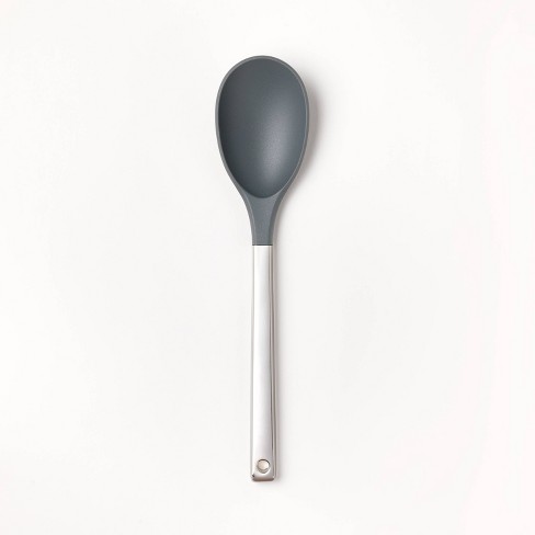 Stainless Steel And Nylon Solid Spoon Dark Gray - Figmint™ : Target