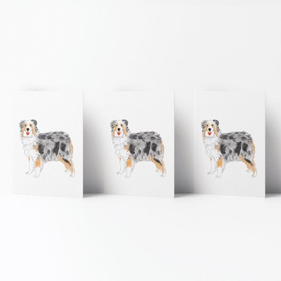 Love/valentine's Greeting Card Pack (3ct) "dog Love Mail Aussie" By ...
