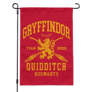 Harry Potter Gryffindor Quidditch Arch Garden Yard Flag with Pole Stand ...