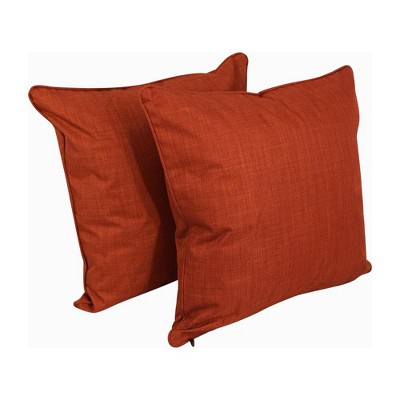 25-inch Double-corded Spun Polyester Square Floor Pillows With Inserts ...