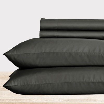 Dark Gray -queen Sheet Set, 100% Extra Long Staple, 500 Thread Count ...