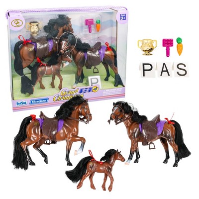 Gearbox Toys Grand Champions Saddlebred Family Horse Figure Set Of 3 ...