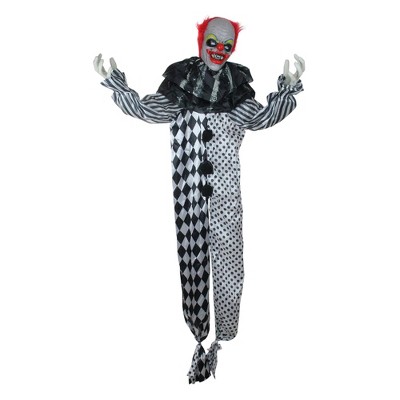 Northlight 5.5' Animated Standing Clown With Glowing Eyes Halloween ...