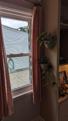 1pc Light Filtering Stitched Edge Window Curtain Panel - Threshold ...