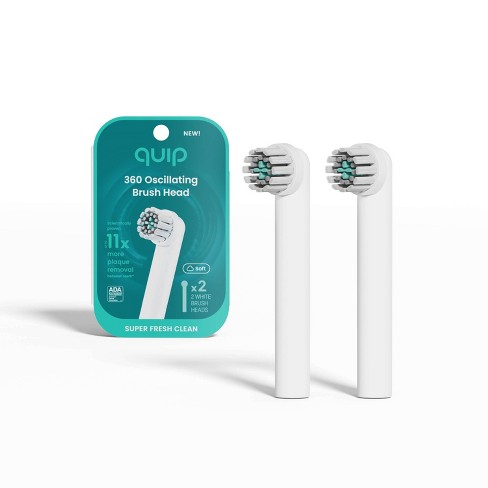 Quip 360 Oscillating Brush Head Refill - White - 2pk : Target