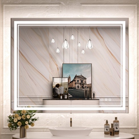 Keonjinn Led Bathroom Vanity Mirror, Front Light & Backlit, 3 Color ...