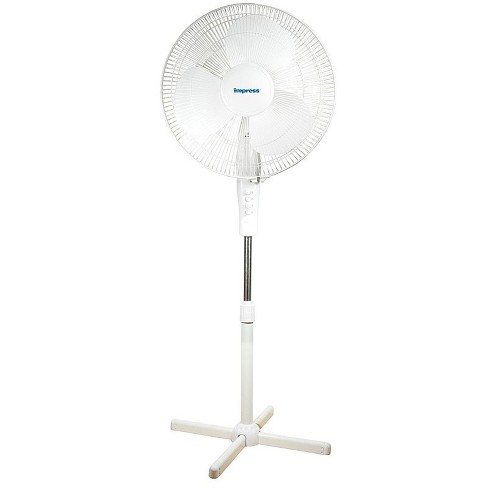 Impress 16in Oscillating Stand Fan (white) Im-724w : Target