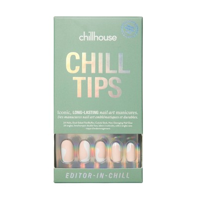 Chillhouse Chill Tips Nail Art Press Ons - Checked Out : Target
