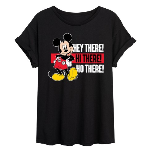Women's Disney Hey There! Hi There! Oversized Graphic T-shirt - Black ...