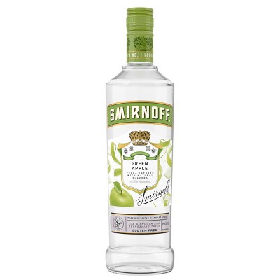 Smirnoff Green Apple Flavored Vodka - 750ml Bottle : Target