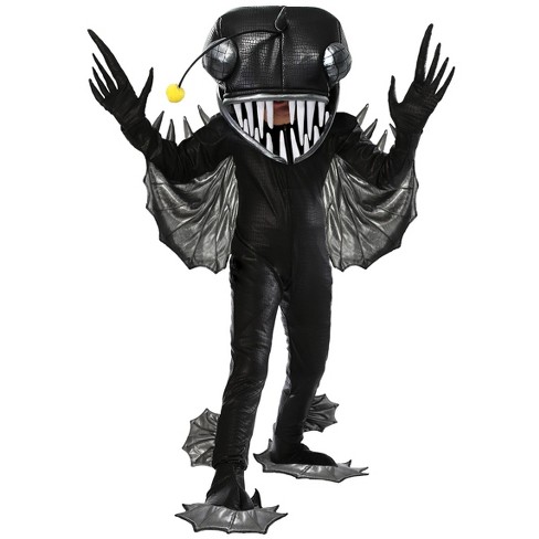 Halloweencostumes.com X Large Angler Fish Costume For Kids, Yellow/gray ...