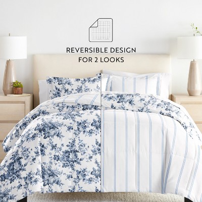 Cabbage Rose All Season Reverisble Comforter Down Alternative Filling ...