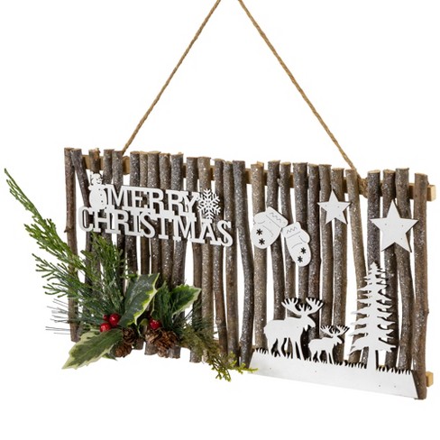 Northlight 16" Rustic "merry Christmas" Wall Sign : Target