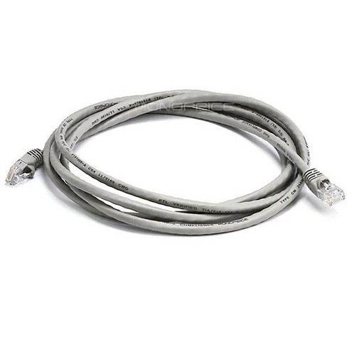 Monoprice Cat6 Ethernet Patch Cable - 7 Feet - Gray | Network Internet ...