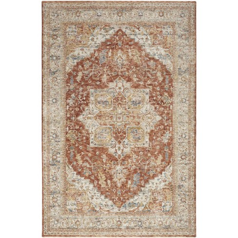 Nourison Petra Vintage Medallion Indoor Rug Ivory Multi 7'10" X 10'4 ...