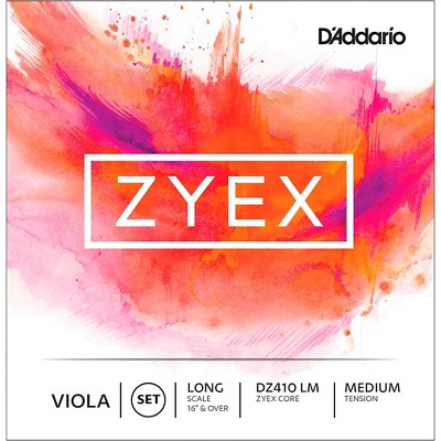 D'addario Zyex Series Viola String Set 16+ Long Scale Medium : Target