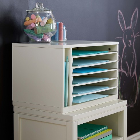 Martha Stewart Crafting Kids' Paper Organizer - Creamy White: Wooden ...