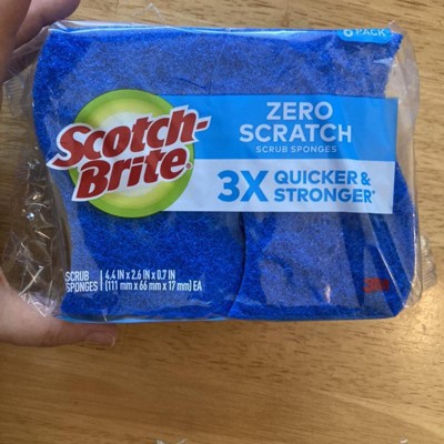 Scotch-brite Zero-scratch Scrub Sponges - 3ct : Target