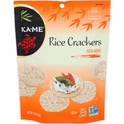 Ka-me Sesame Rice Crackers - Case Of 12/3.5 Oz : Target