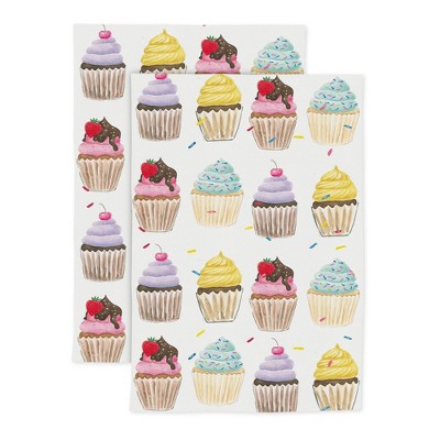 Cupcake kitchen towel set store