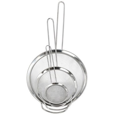 Winco Strainer With Single Fine Mesh, Stainless Steel, 10" Dia : Target